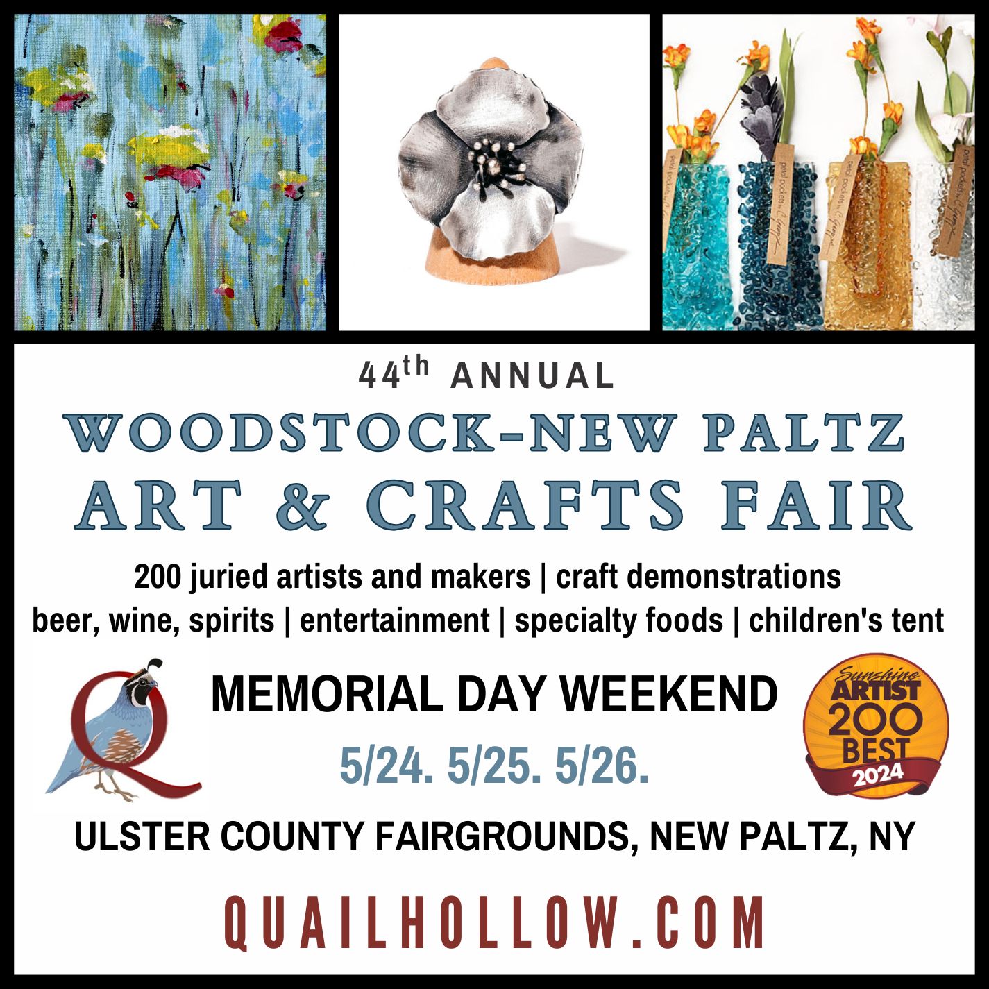 Dates, Times, Admission